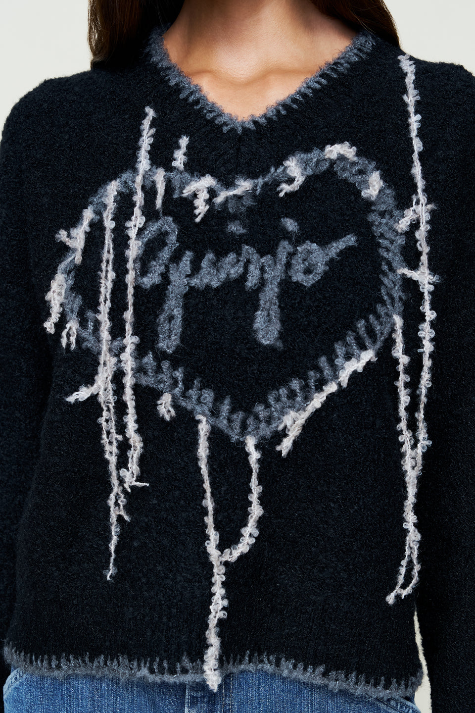 Guizio Heart Wool Sweater