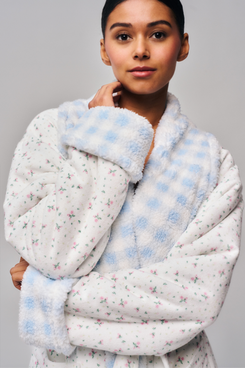 Cozy Cloud Reversible Robe – Guizio