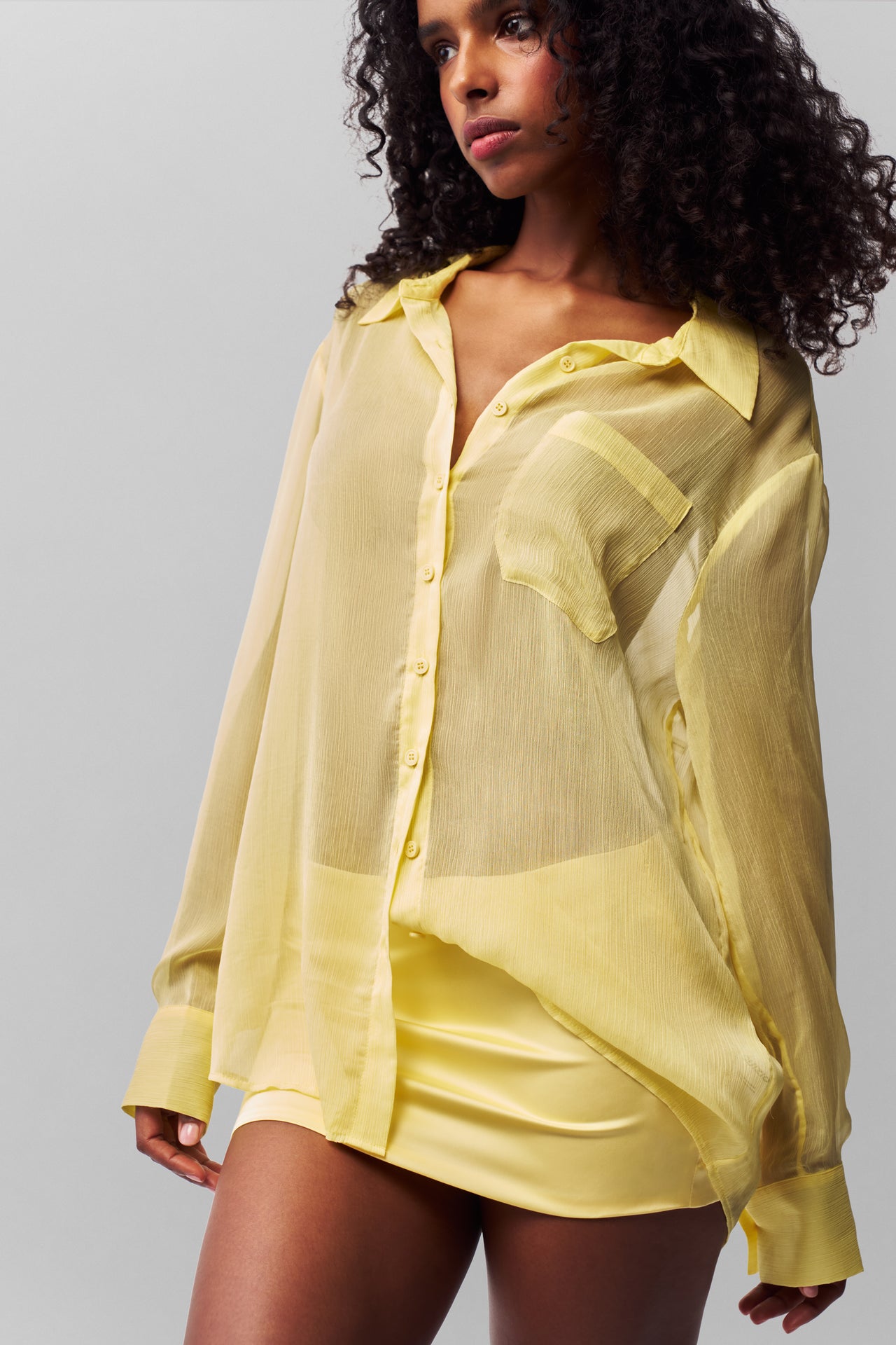 Satin Mini Skirt – Guizio