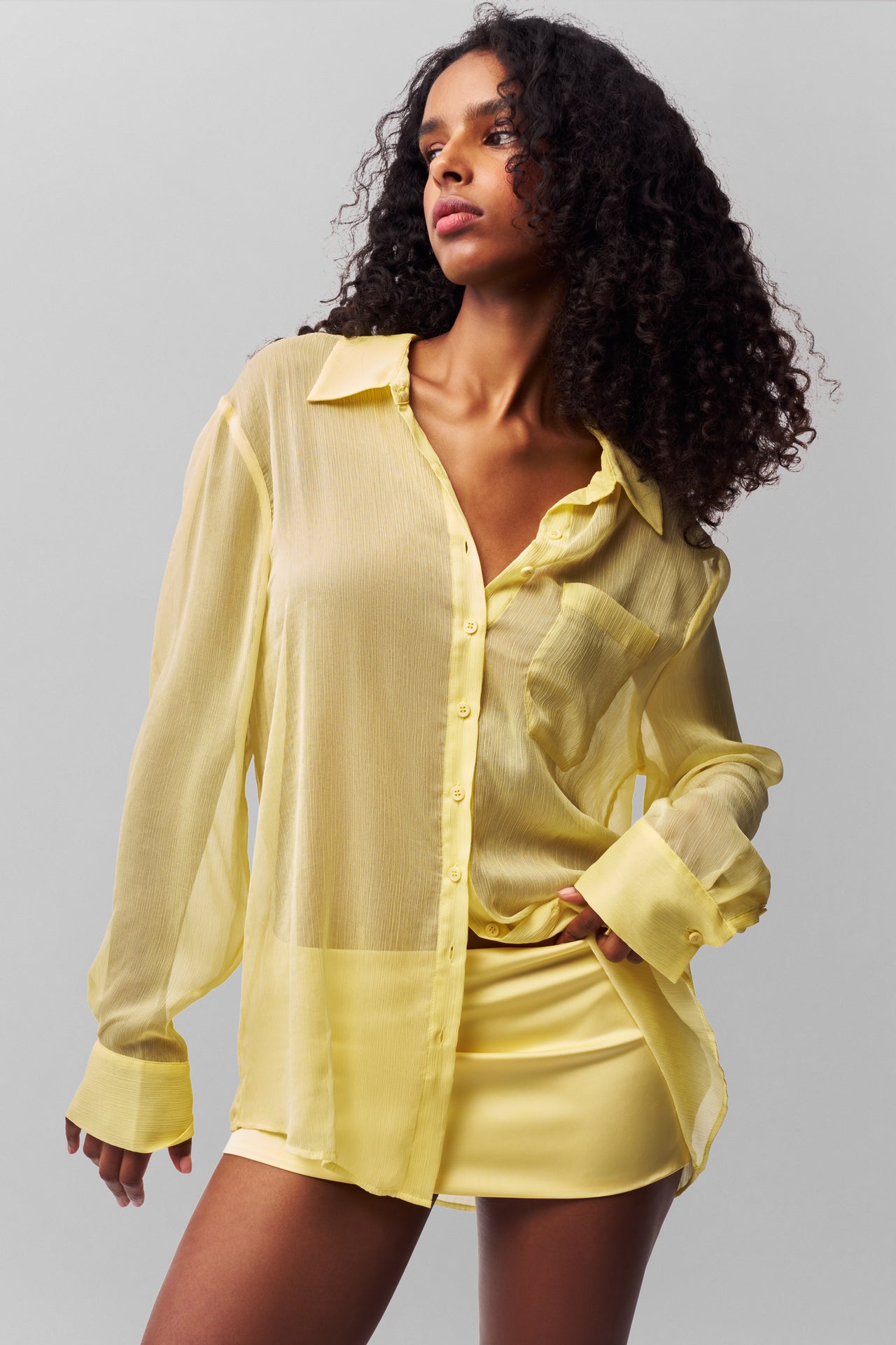 Satin Mini Skirt – Guizio